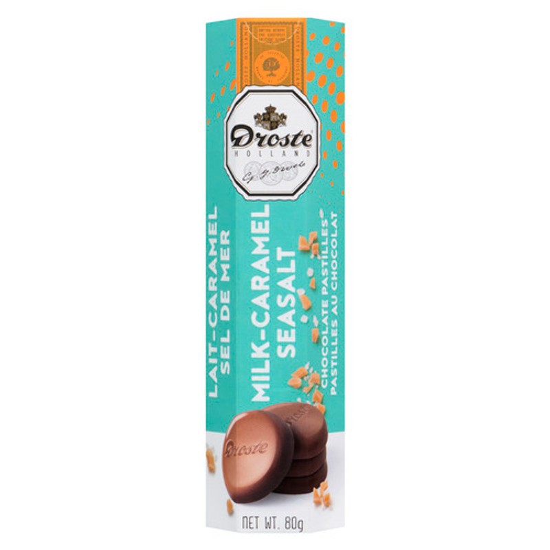 Droste Chocolate Classic Roll Milk Caramel Sea Salt 80 g - Voilà Online ...