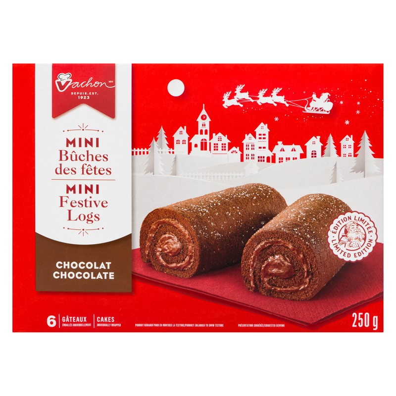 Vachon Mini Festive Logs Chocolate 250 g - Voilà Online Groceries & Offers