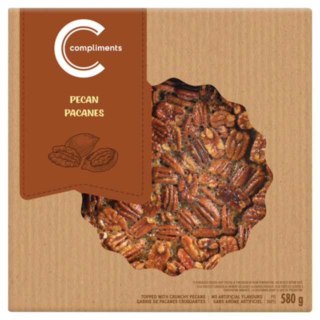 Compliments Pie Pecan 8-Inch 580 g (frozen) - Voilà Online Groceries ...