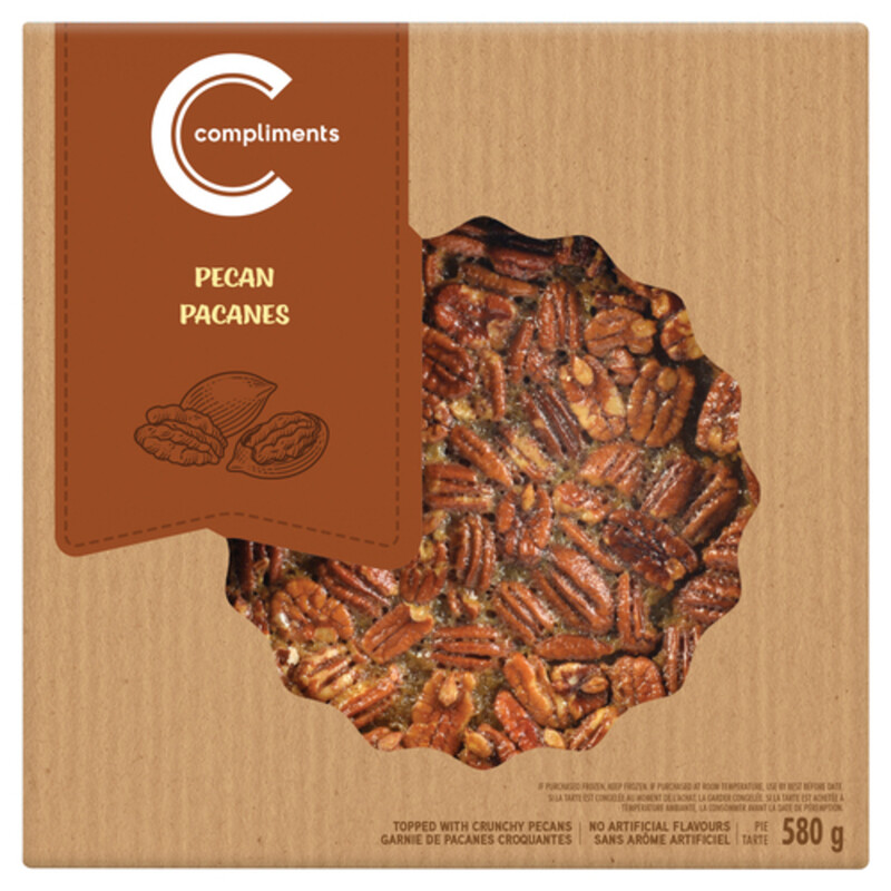 Compliments Pie Pecan 8-Inch 580 g (frozen) - Voilà Online Groceries ...