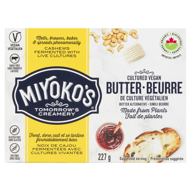 Miyokos Gluten-Free European Style Cultured Vegan Butter 227 g - Voilà ...