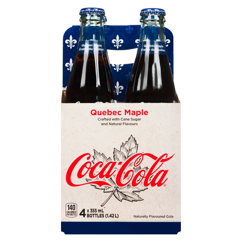 Coca-Cola Soft Drink Quebec Maple 4 x 355 ml (bottles) - Voilà Online ...