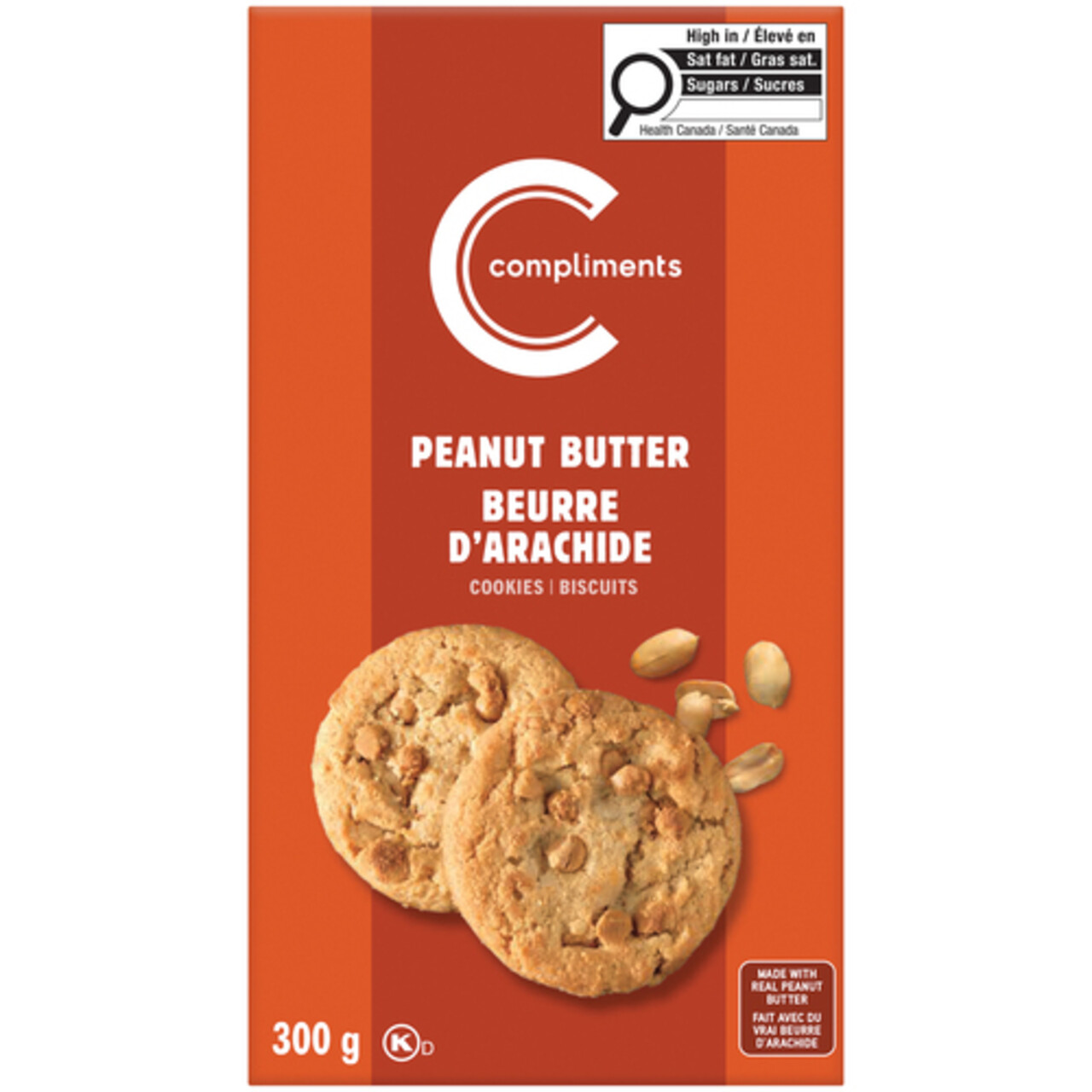 Compliments Cookies Peanut Butter 300 g - Voilà Online Groceries & Offers