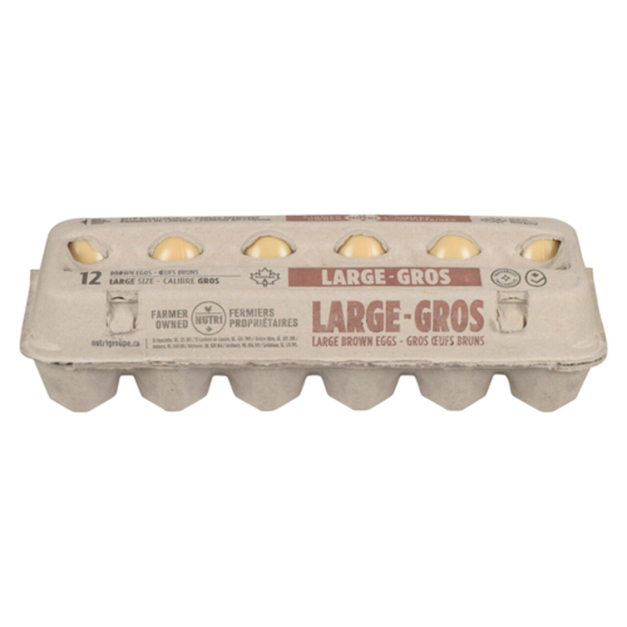 Nutri Brown Eggs Large 12 Count - Voilà Online Groceries & Offers