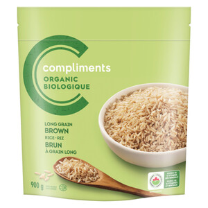 Compliments Organic Brown Rice Long Grain 900 g - Voilà Online ...