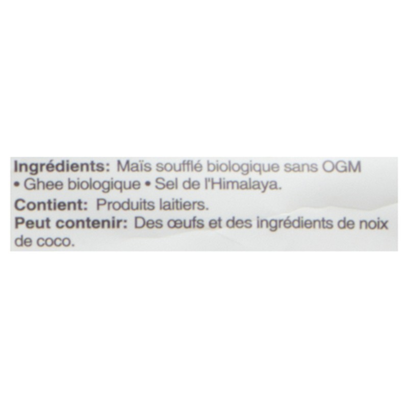 Lesser Evil Organic Popcorn Healthy Brands Oh My Ghee! 142 g - Voilà ...
