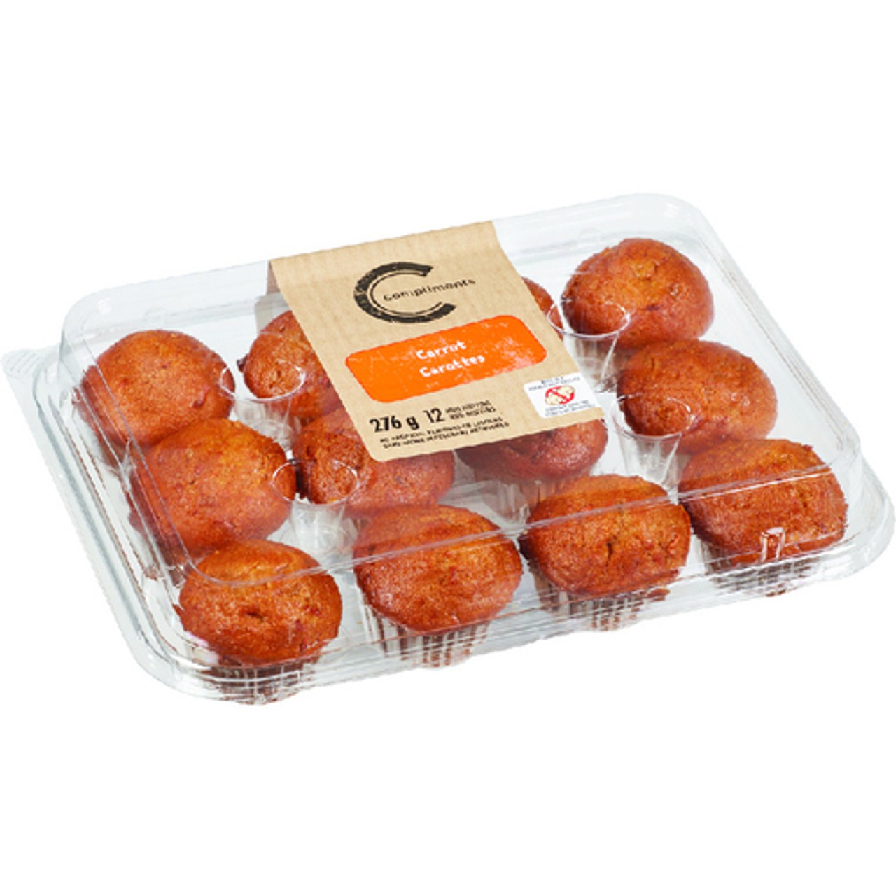 Compliments Mini Muffins Carrot 12 x 23 g (frozen) - Voilà Online ...