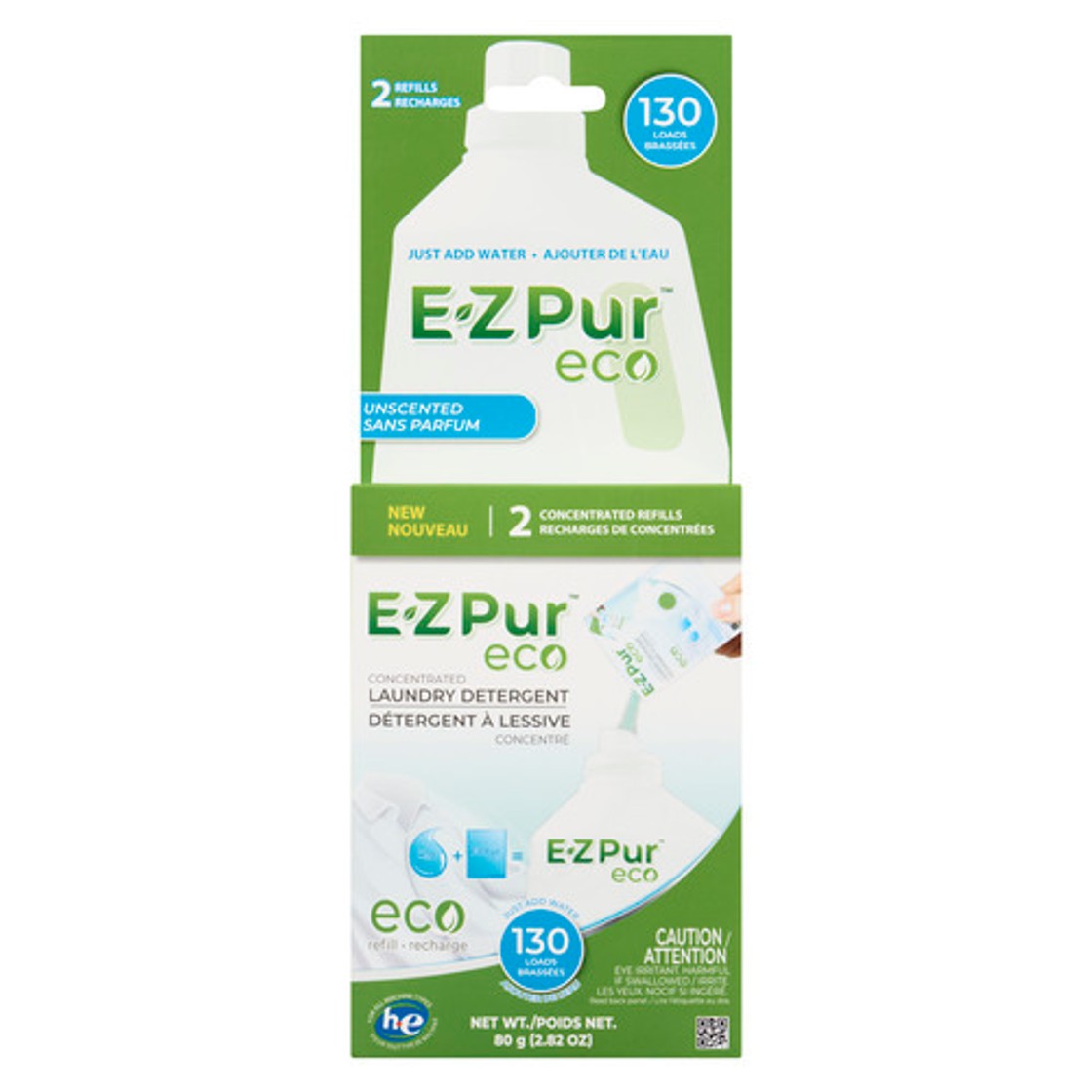 EZ Pur Concentrated Laundry Detergent Refills Unscented 80 g - Voilà ...
