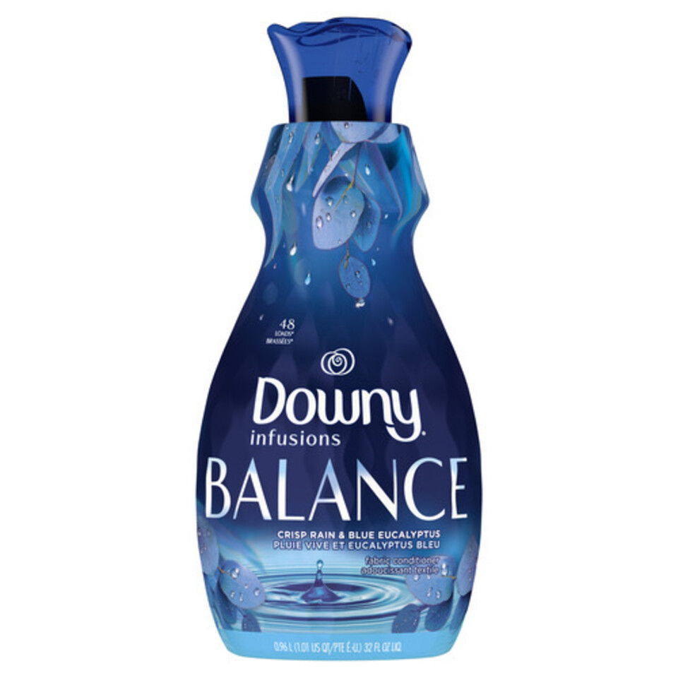 Downy Infusions Fabric Softeners Balance Crisp Rain And Blue Eucalyptus ...