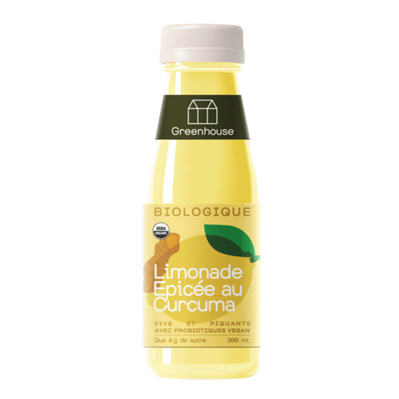 Greenhouse Organic Beverage Turmeric Lemonade Spicy 300 ml (bottle ...