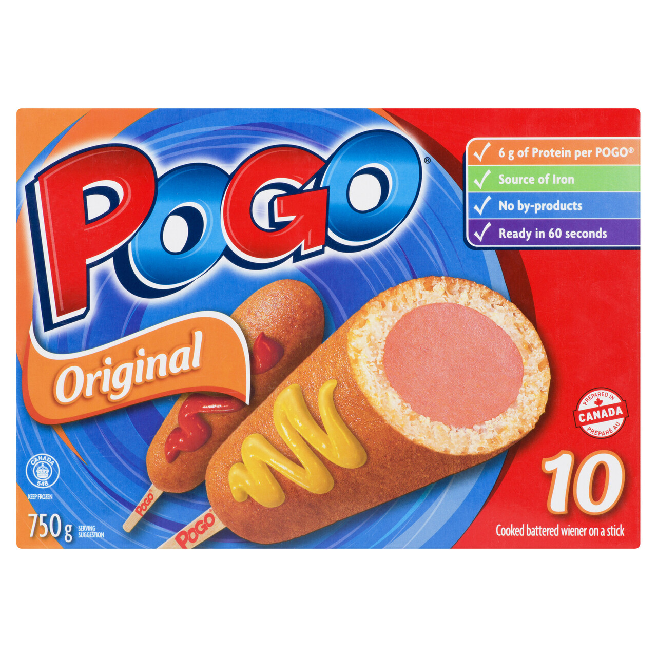 Pogo Frozen Corn Dogs Original 10 x 75 g - Voilà Online Groceries & Offers