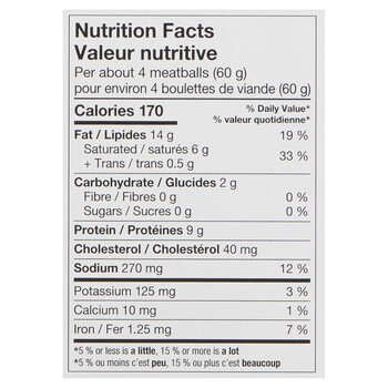Compliments Frozen Meatballs Angus Beef 680 g - Voilà Online Groceries ...