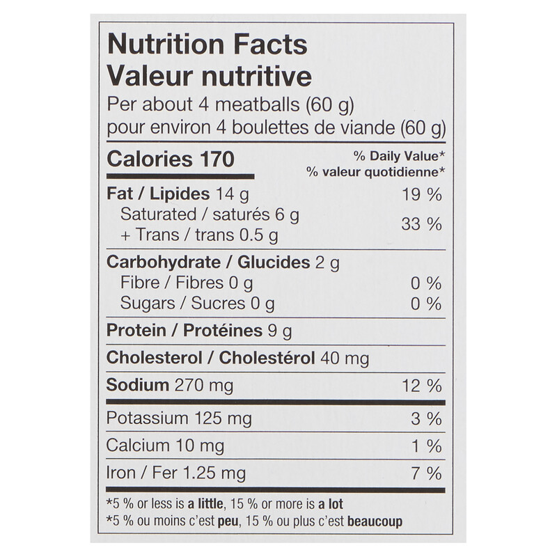 Compliments Frozen Meatballs Angus Beef 680 g - Voilà Online Groceries ...