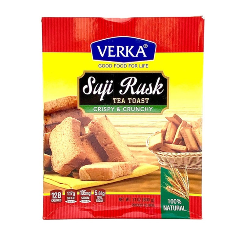 Verka Tea Toast Crispy and Crunchy Rusk Sooji 600 g - Voilà Online ...