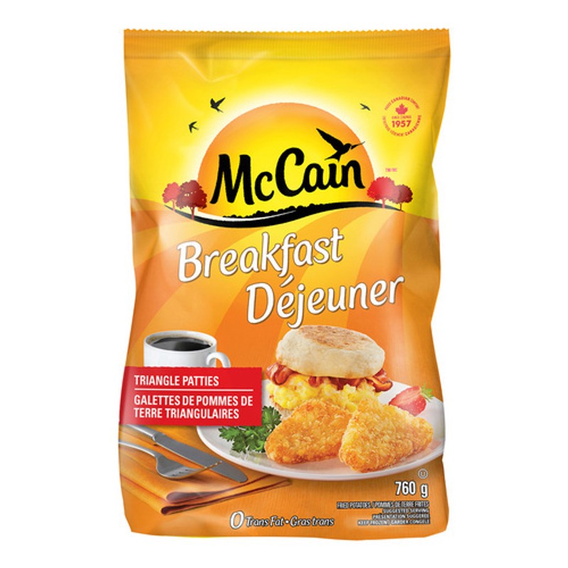 McCain Breakfast Triangle Patties 760 g (frozen) - Voilà Online ...