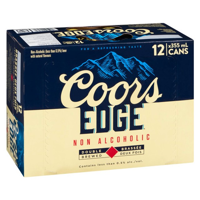 Coors Edge Non Alcoholic Beer 12 x 355 ml (cans) - Voilà Online ...