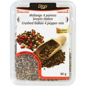 Les Aliments G. Dion Foods Gluten-Free Mix Crushed Italian Pepper 80 g ...