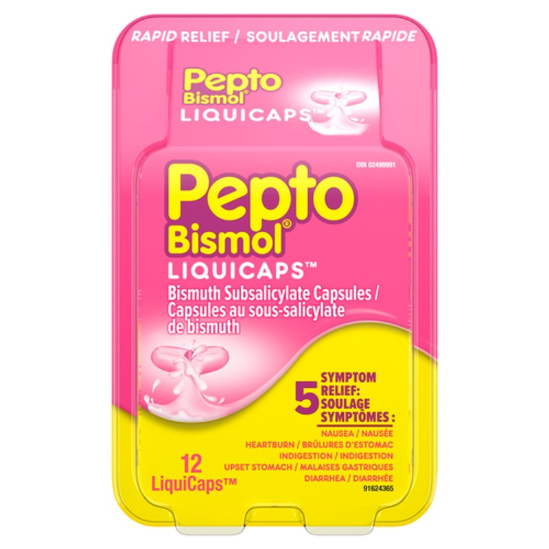 Pepto Bismol Liquid Capsules 12 EA - Voilà Online Groceries & Offers