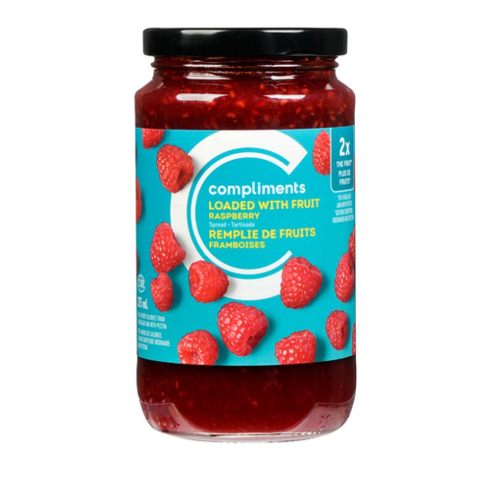 Compliments Raspberry Double Fruit Spread 375 ml - Voilà Online ...