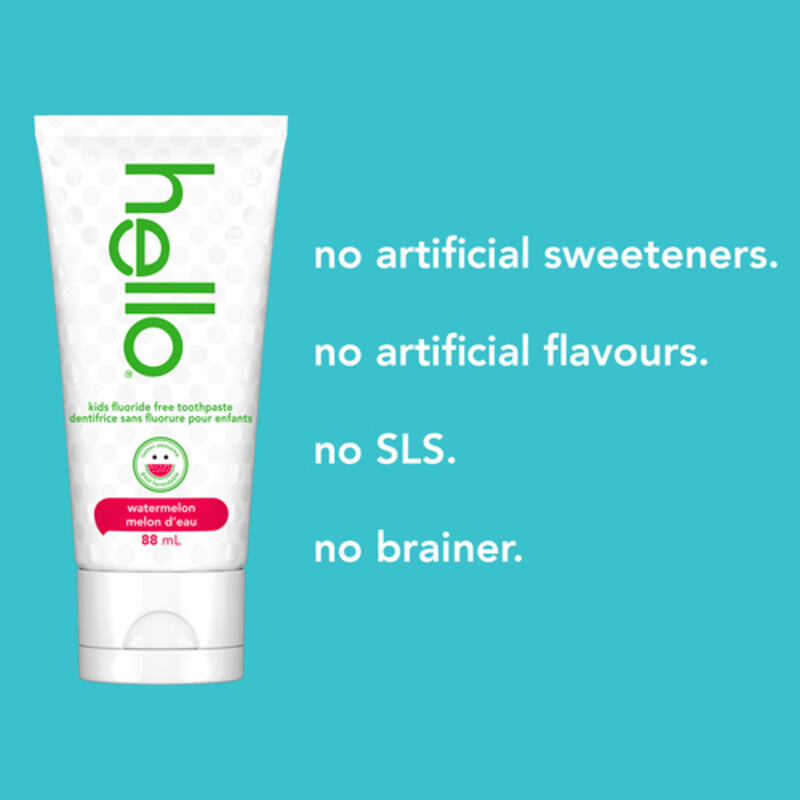 Hello Kids Toothpaste Fluoride Free Watermelon 88 ml - Voilà Online ...