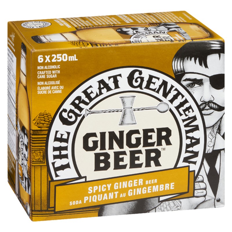 The Great Gentleman Drink Spicy Ginger Beer 6 x 250 ml (bottles ...