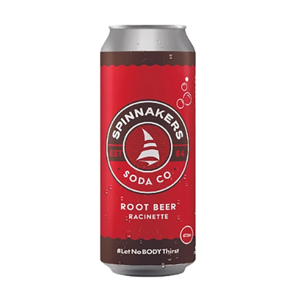 Spinnakers Soda Root Beer 473 ml (can) - Voilà Online Groceries & Offers