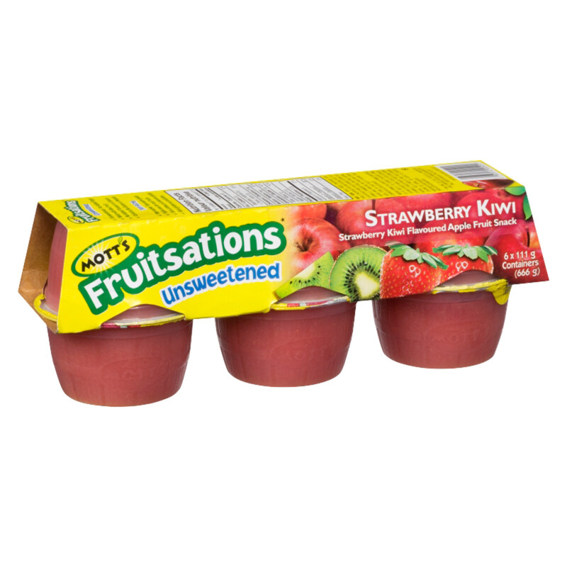 Mott's Fruitsations Apple Fruit Snack Unsweetened Strawberry And Kiwi 6 ...
