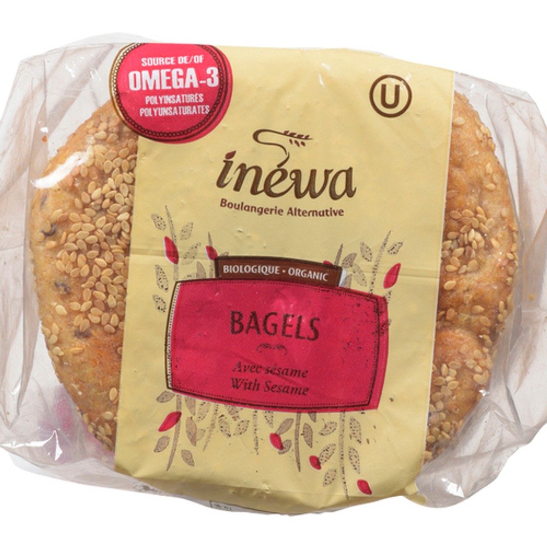 Inewa Organic Bagels With Sesame 660 g - Voilà Online Groceries & Offers