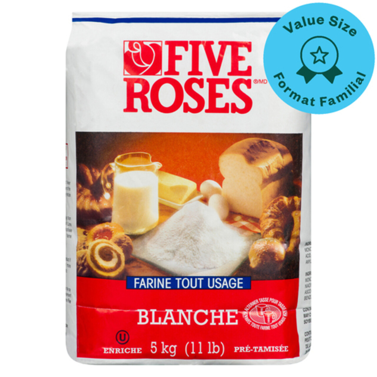 Five Roses All Purpose Flour White Value Size 5 kg - Voilà Online ...