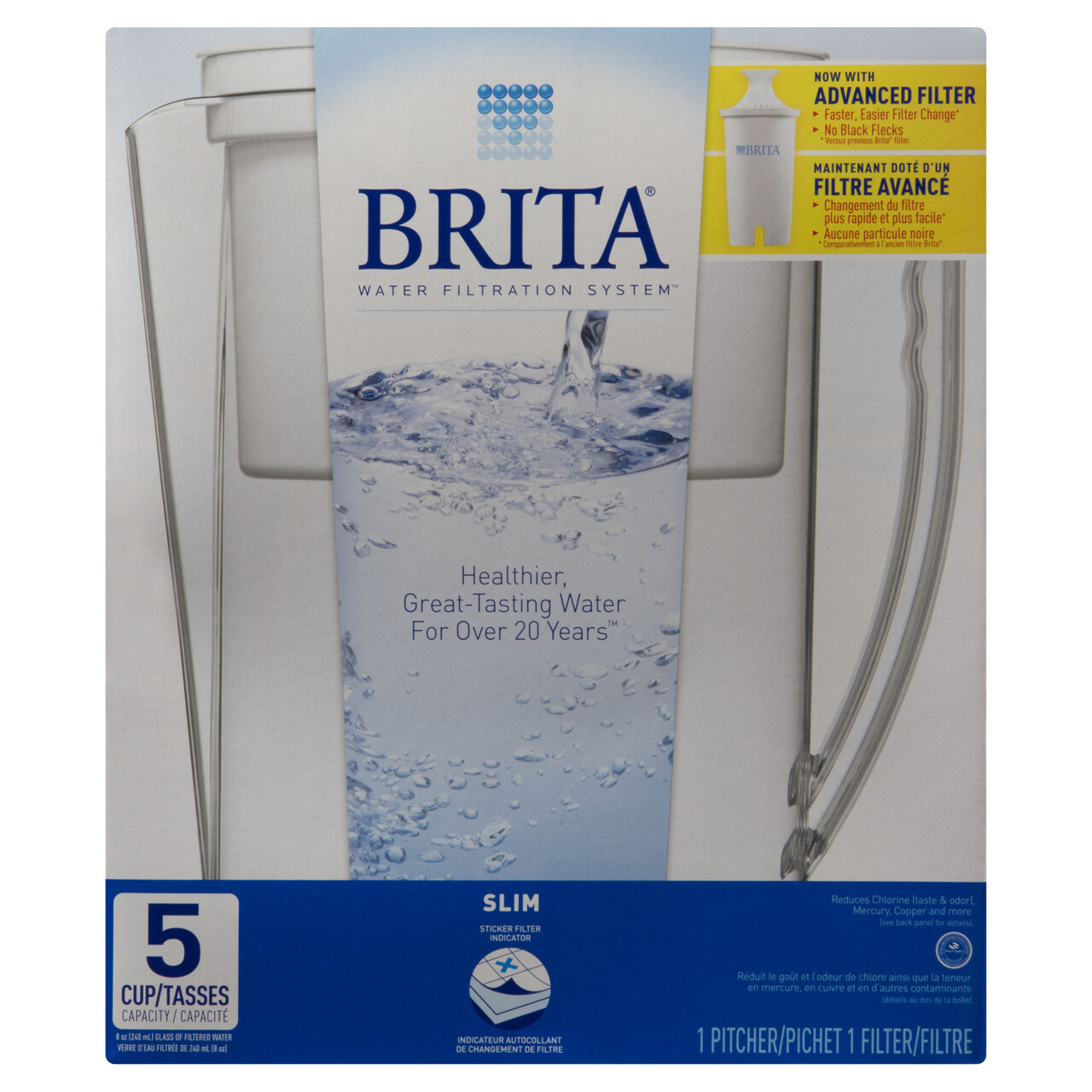 Brita Slim Water Pitcher 1 EA - Voilà Online Groceries & Offers