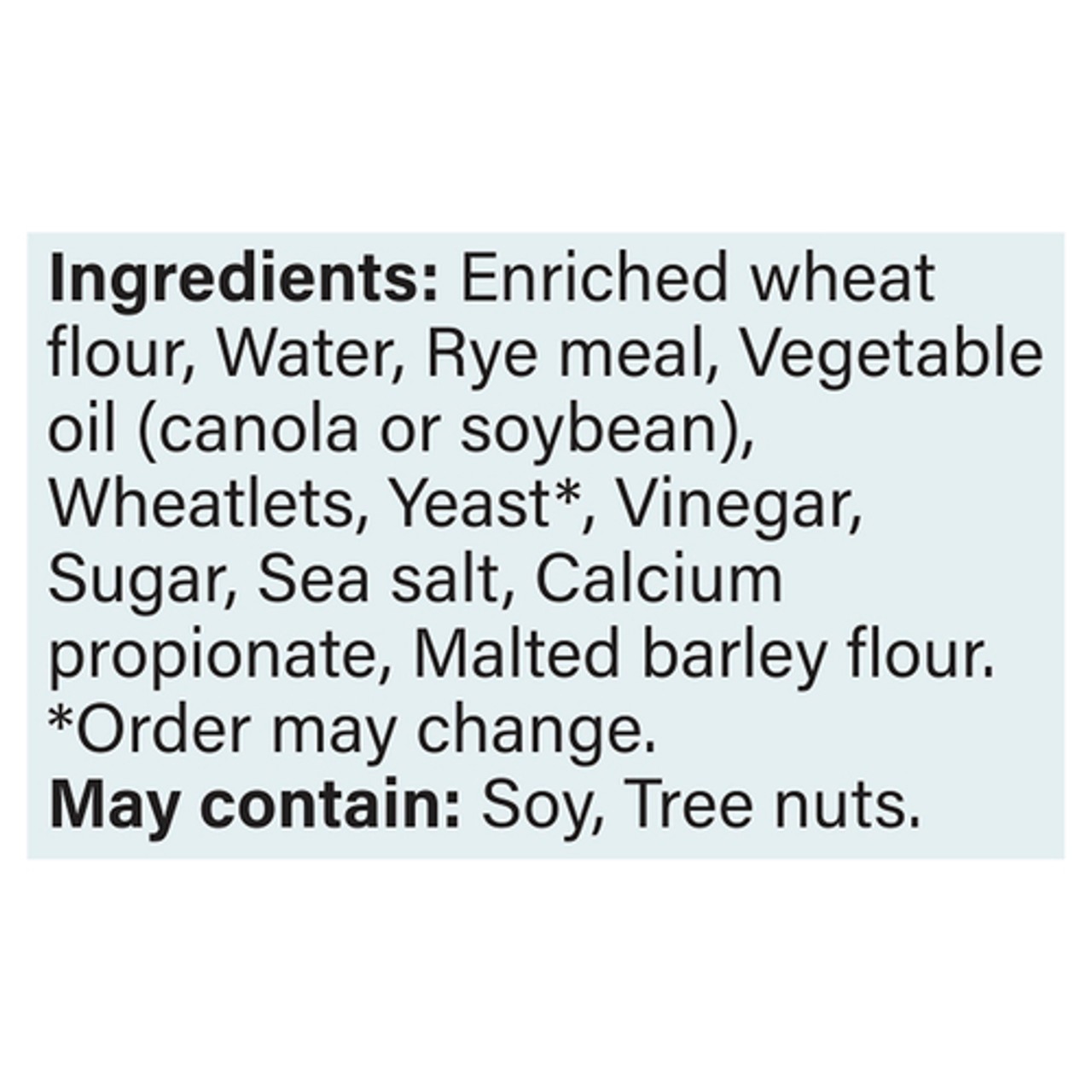 Natural Bakery Canadian Rye Bread 500 g - Voilà Online Groceries & Offers