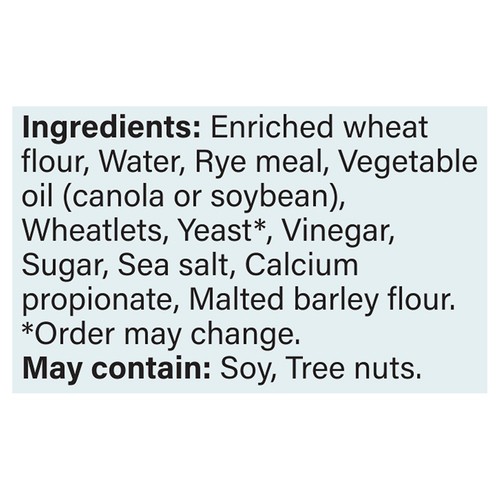 Natural Bakery Canadian Rye Bread 500 g - Voilà Online Groceries & Offers