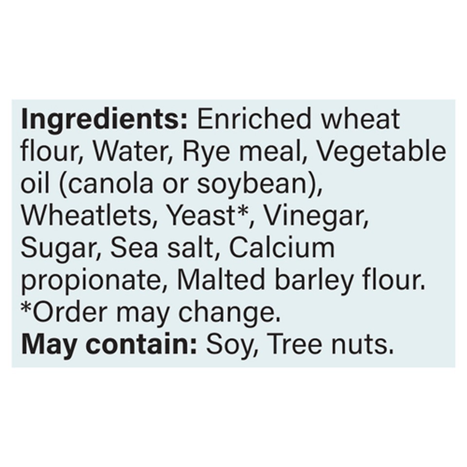 Natural Bakery Canadian Rye Bread 500 g - Voilà Online Groceries & Offers