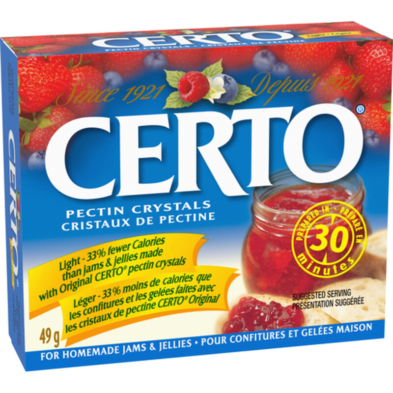Certo Pectin Crystals Light 49 g - Voilà Online Groceries & Offers