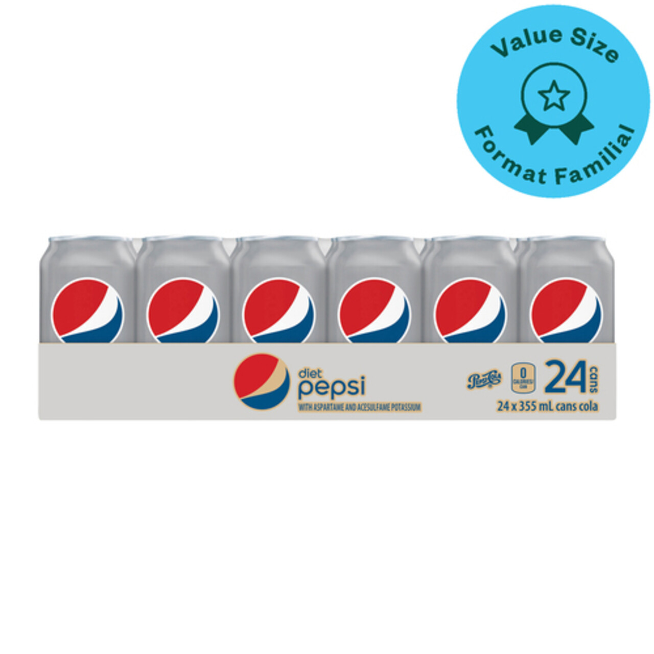 Pepsi Diet Soft Drink 24 x 355 ml (cans) - Voilà Online Groceries & Offers