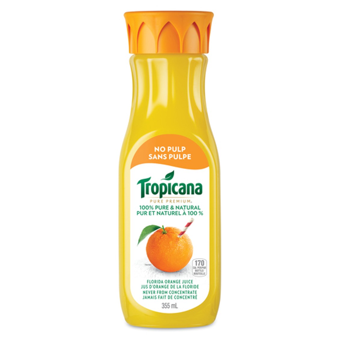 Tropicana Pure Premium Orange Juice No Pulp 355 ml - Voilà Online ...