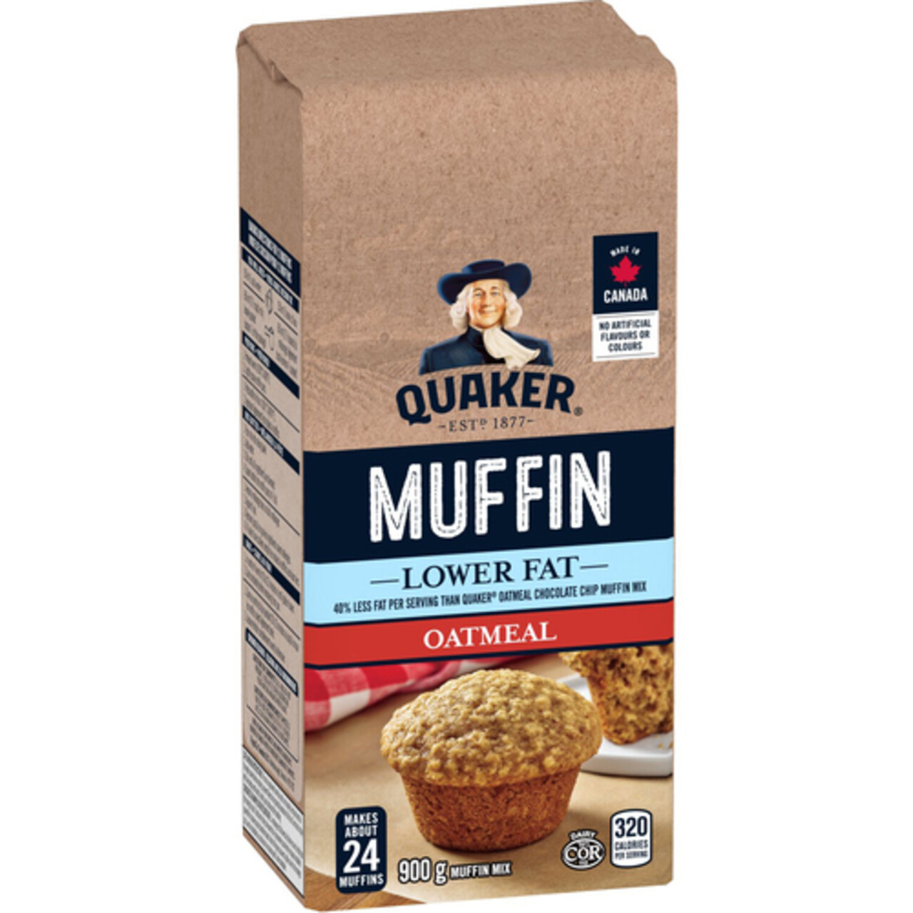 Quaker Lower Fat Muffin Mix Oatmeal 900 g - Voilà Online Groceries & Offers