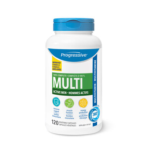 Progressive Multivitamin Active Men Vegetable Capsules 120 Count ...