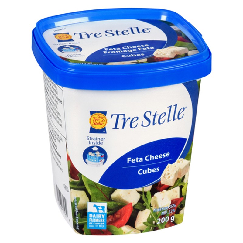 Tre Stelle Cheese Feta Cubes 200 g - Voilà Online Groceries & Offers