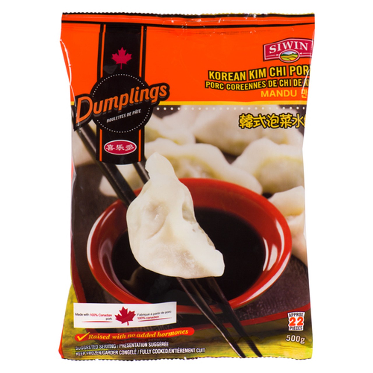 Siwin Frozen Dumplings Korean Kim Chi Pork 500 g - Voilà Online ...