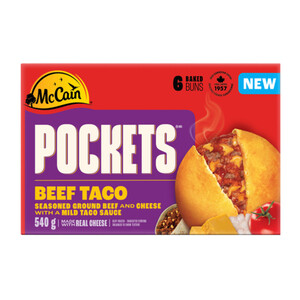 McCain Frozen Pockets Beef Taco 6 x 90 g - Voilà Online Groceries & Offers