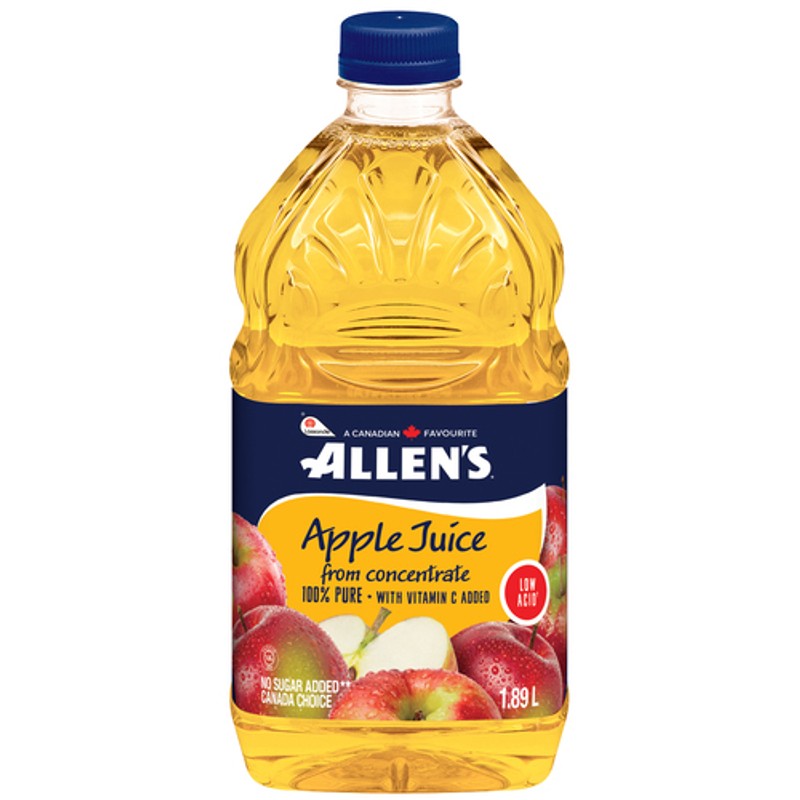 Allen's Juice Pure Apple Low Acid 1.89 L (bottle) - Voilà Online ...