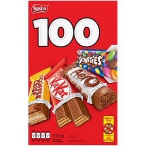 Nestlé Assorted Halloween Chocolate 100 Mini Bars 1.02 kg - Voilà ...