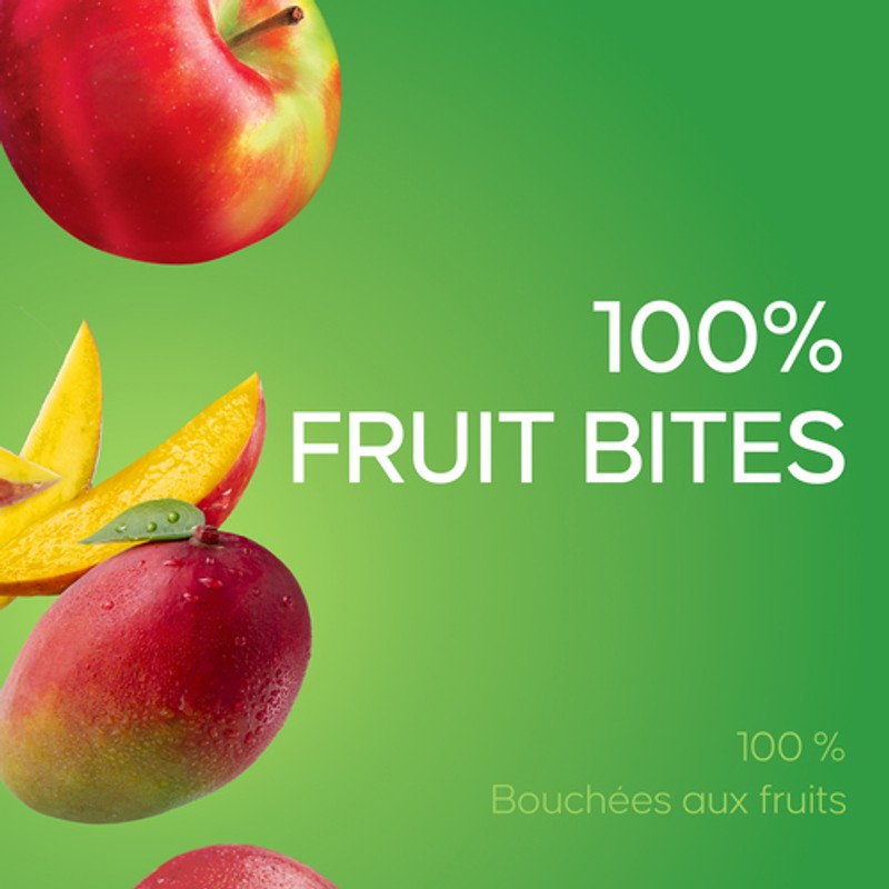 SunRype Fruitsource 100% Fruit Bites Apple Mango Mangosteen 170 g ...