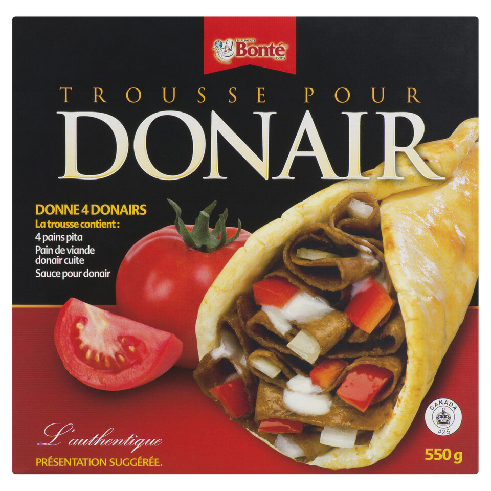 Bonte Donair Kits Frozen Authentic Style 550 g - Voilà Online Groceries ...