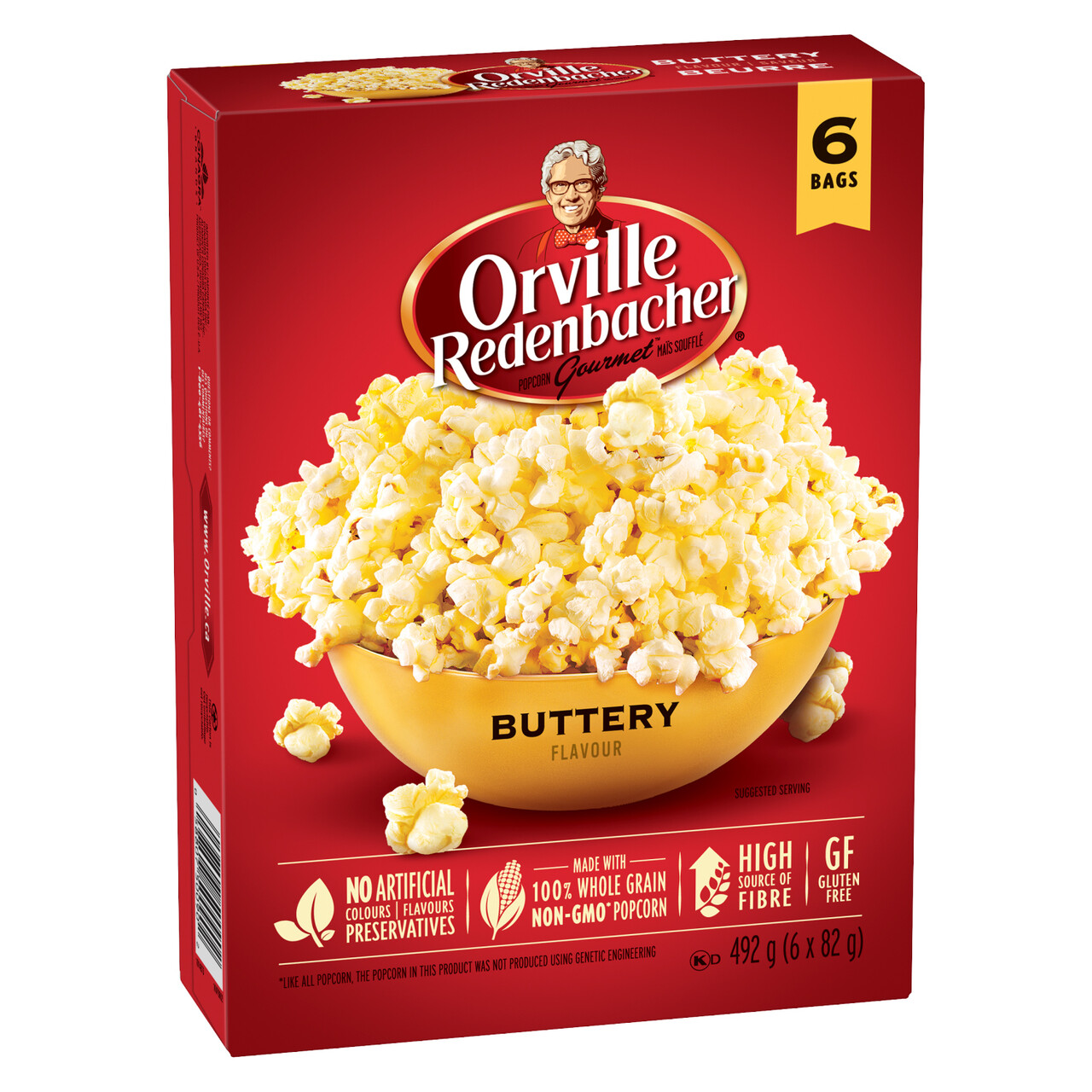 Orville Redenbacher Gluten-Free Popcorn Buttery 6 x 82 g - Voilà Online ...