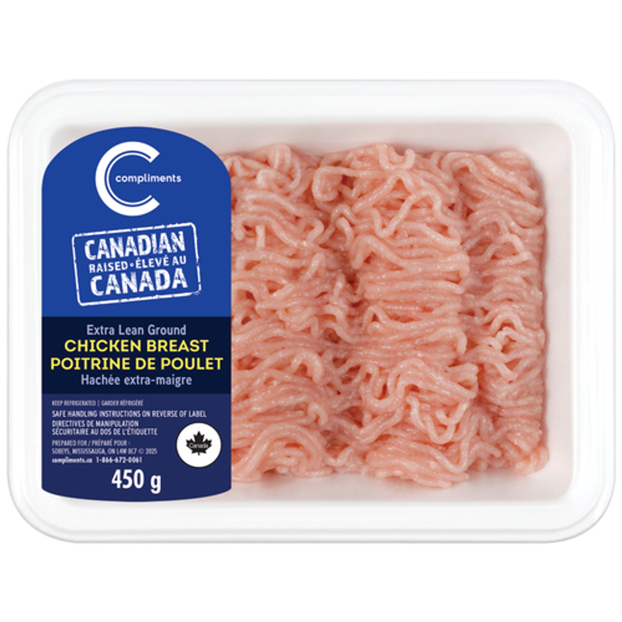 Compliments Extra Lean Ground Chicken Breast 450 g - Voilà Online ...