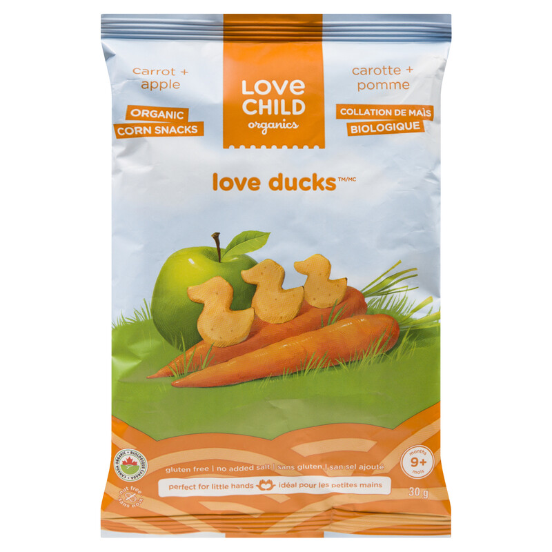 Love Child Organics Love Ducks Baby Food Carrot & Apple 30 g - Voilà ...