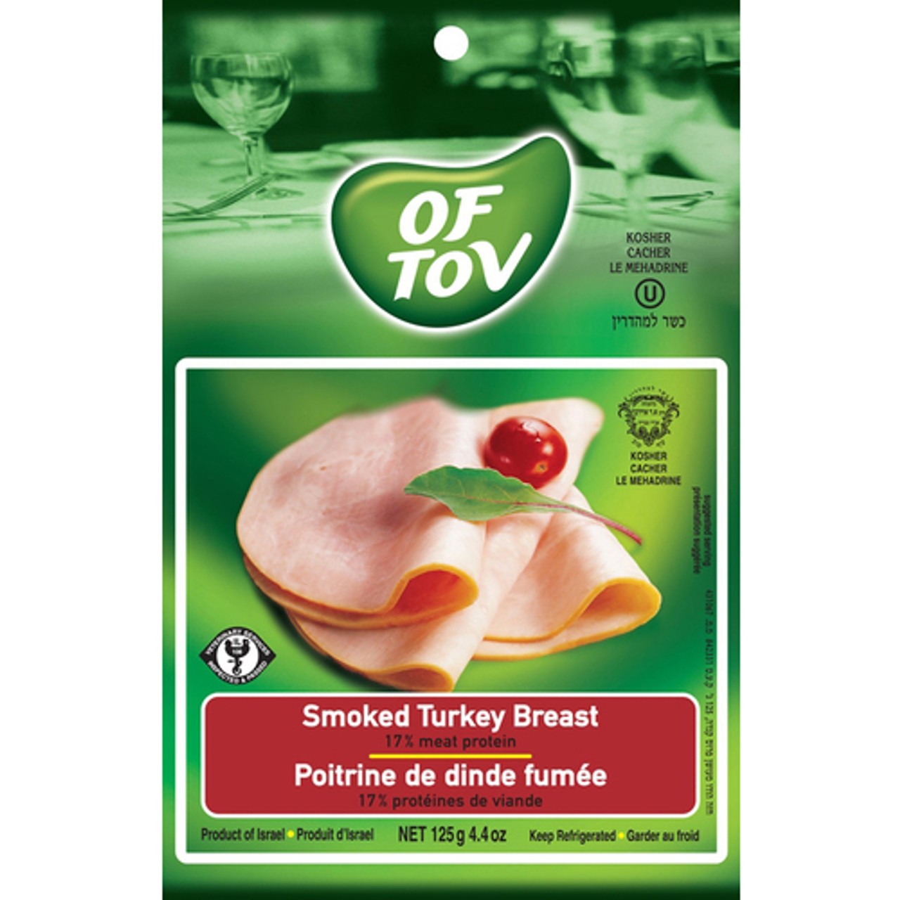 Of Tov Smoked Thin Turkey Breast Sliced Meat 125 g - Voilà Online ...