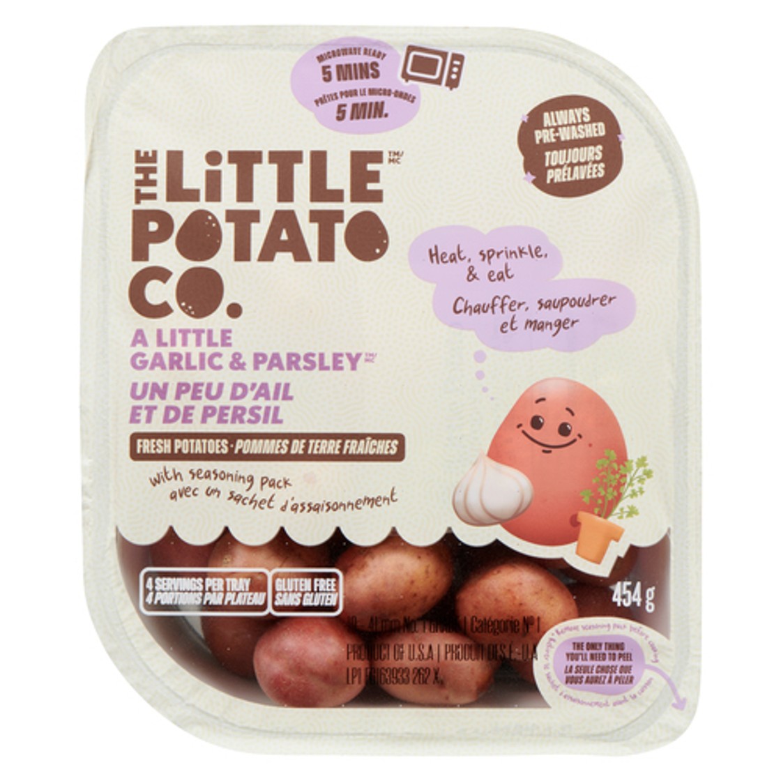 The Little Potato Company Microwave Ready Fresh Potatoes Garlic ...